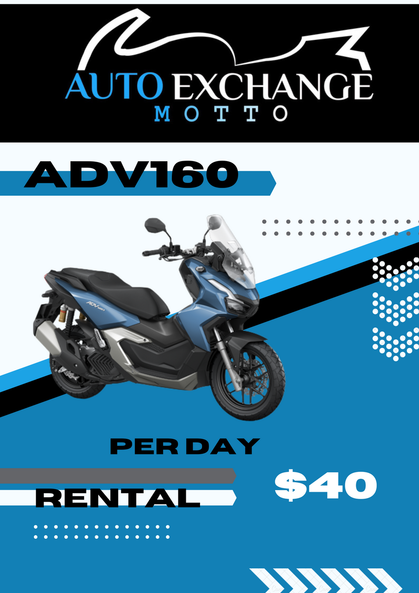 Honda ADV 150 Motorcycle Rental – Auto Exchange Motto